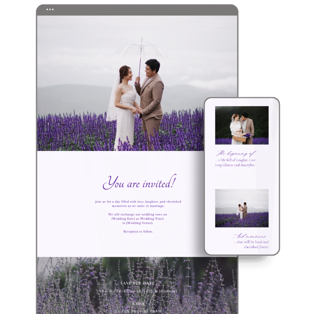 Wedding Invitation Website - Love, D. Concepts